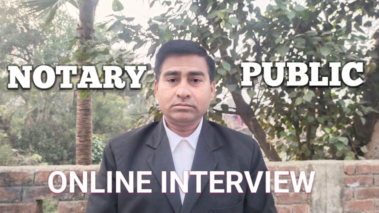 ONLINE NOTARY INTERVIEW - YouTube