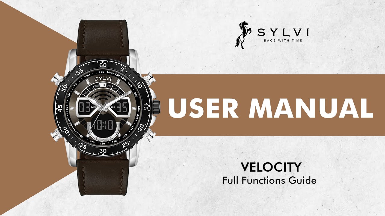 SYLVI Velocity User Manual ⌚ | How To Use Velocity Watch Guide ️ ...