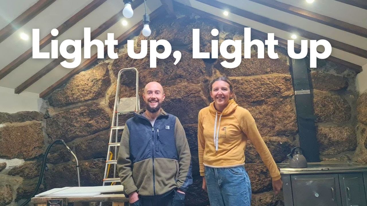 Creating our kitchen CEILING | Boarding, Insulating & Lighting on our ...