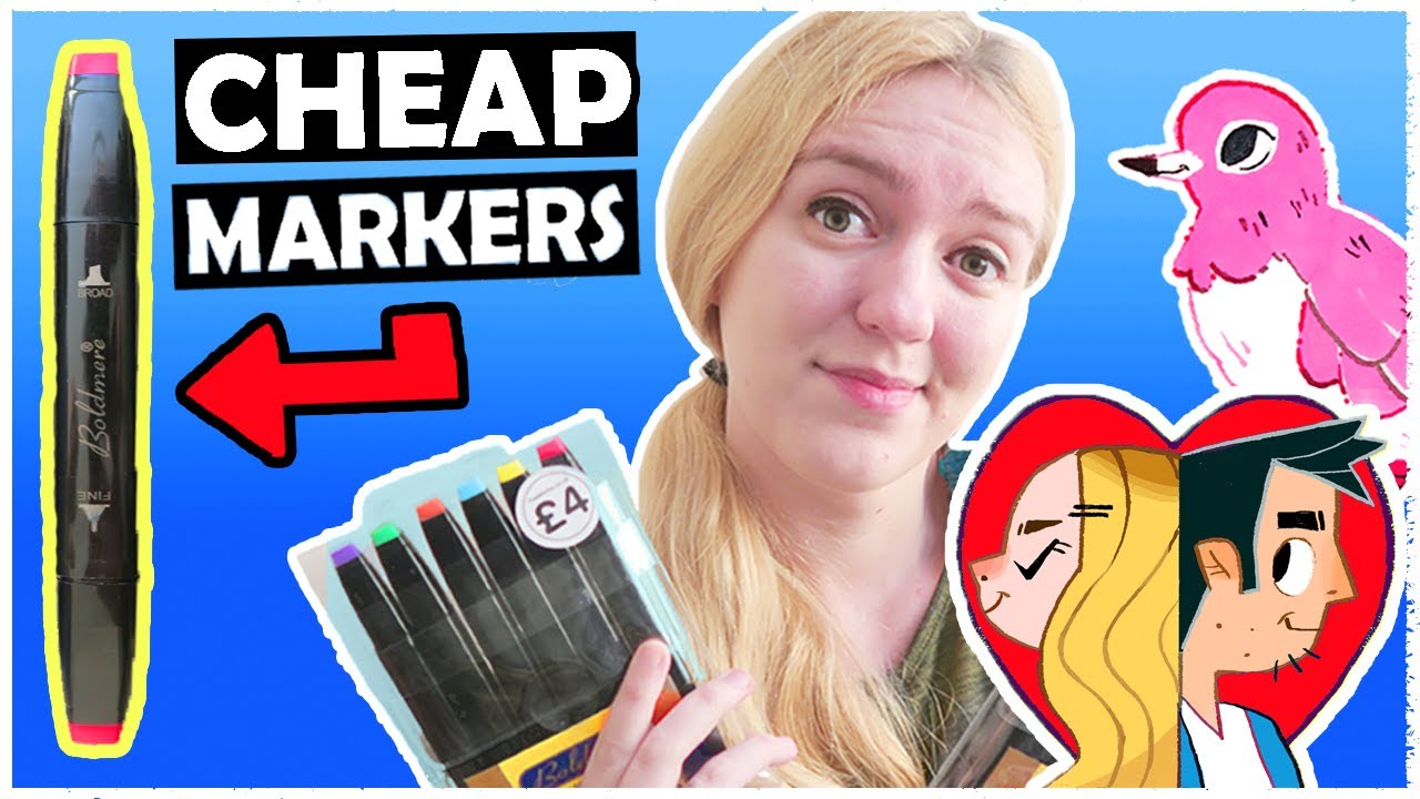 CHEAP MARKERS FOR BEGINNERS? - Testing Boldmere Markers - YouTube