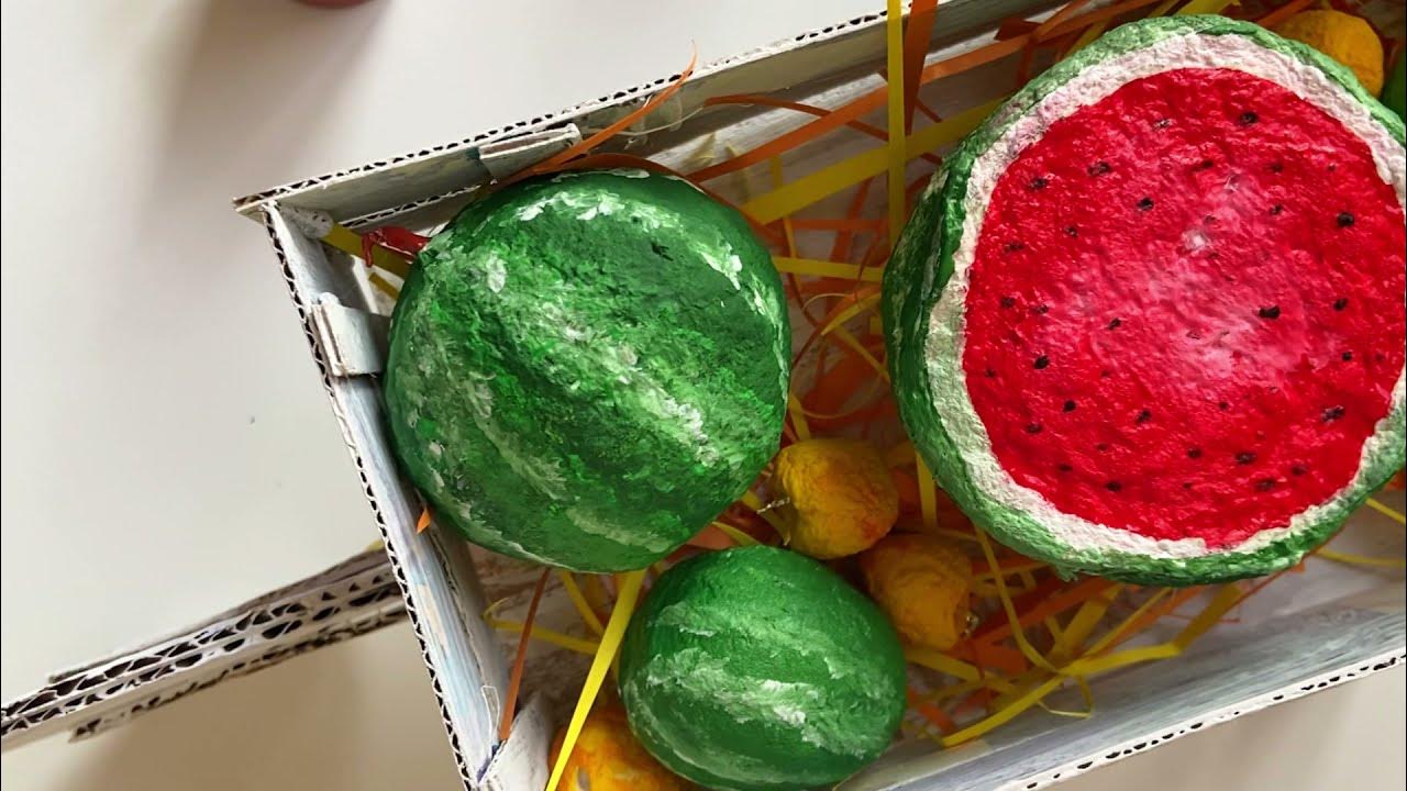 Масса для лепки из туалетной бумаги 🧻 ЛЕПИМ ОВОЩИ в телеге ПРОСТО И ...