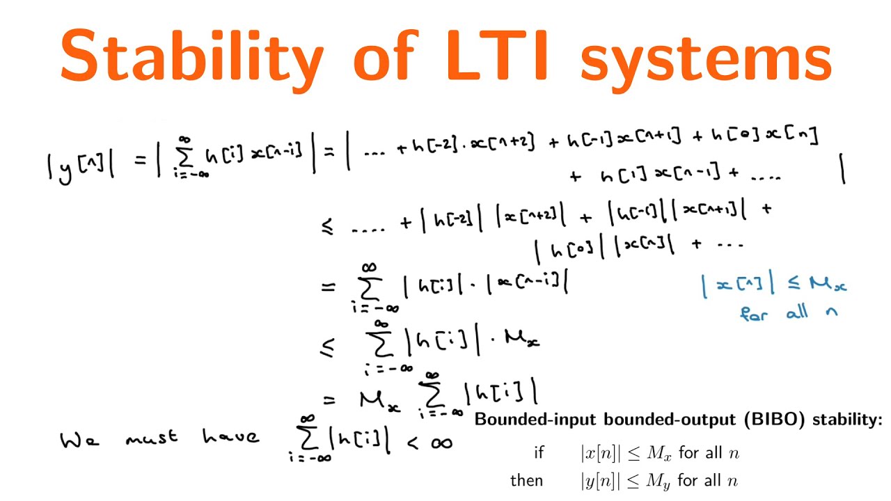 Stability of LTI systems - YouTube