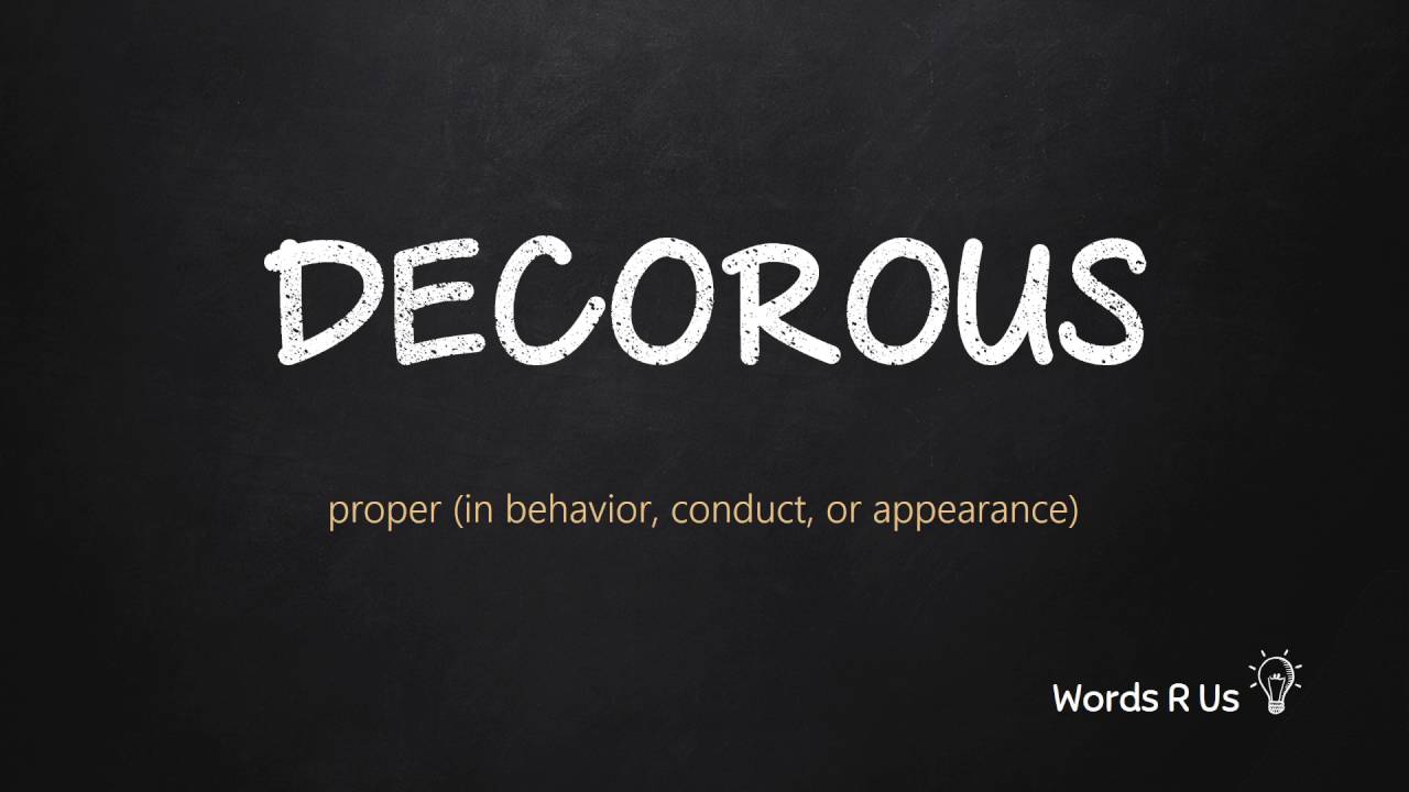 How to Pronounce DECOROUS in American English - YouTube