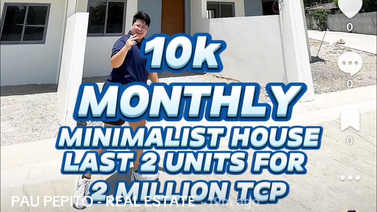 10k MONTHLY MINIMALIST HOUSE LAST 2 UNITS FOR 2 MILLION TCP - YouTube