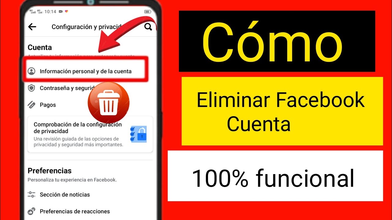 Cómo desactivar una cuenta de Facebook (nueva actualización 2023 ...