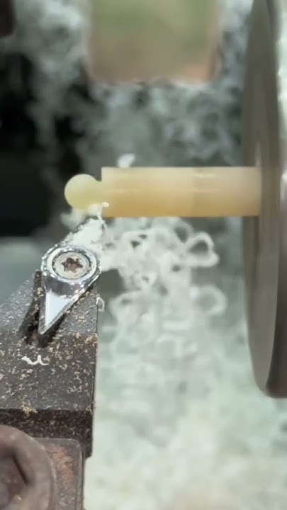 This Small Plastic Piece Transform on a Lathe Incredible CNC Machining Magic - YouTube