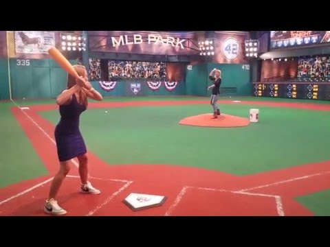 Kelly Nash Playing Whiffle Ball with Ma at MLB Network Studio 42 - YouTube