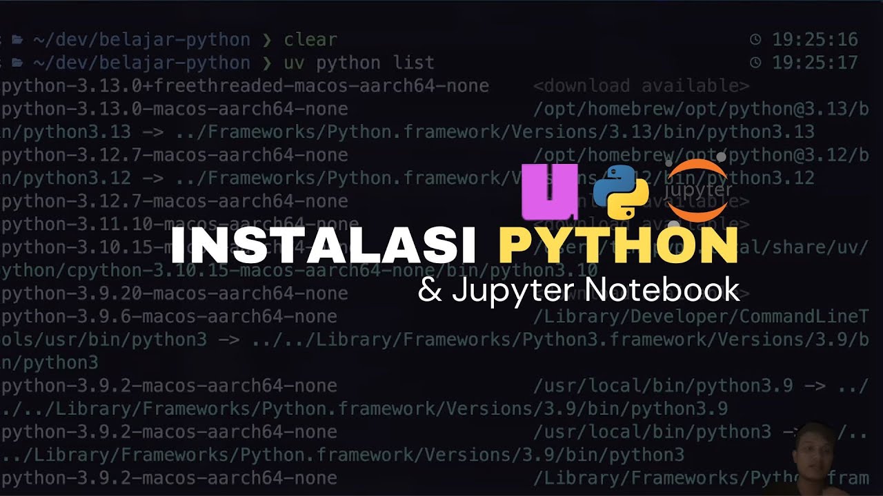 Instalasi Python Dan Jupyter Notebook Pake Uv ~ Belajar Python Youtube