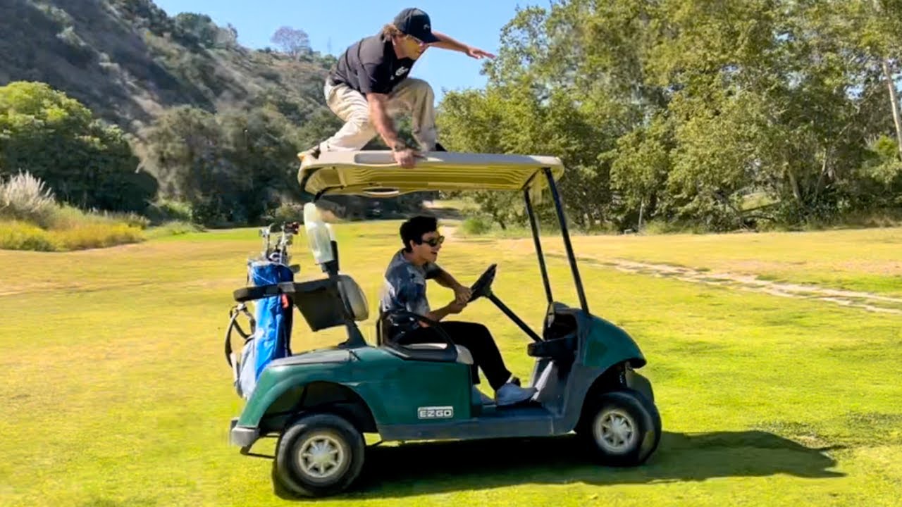 Extreme Golf Cart Surfing! - YouTube