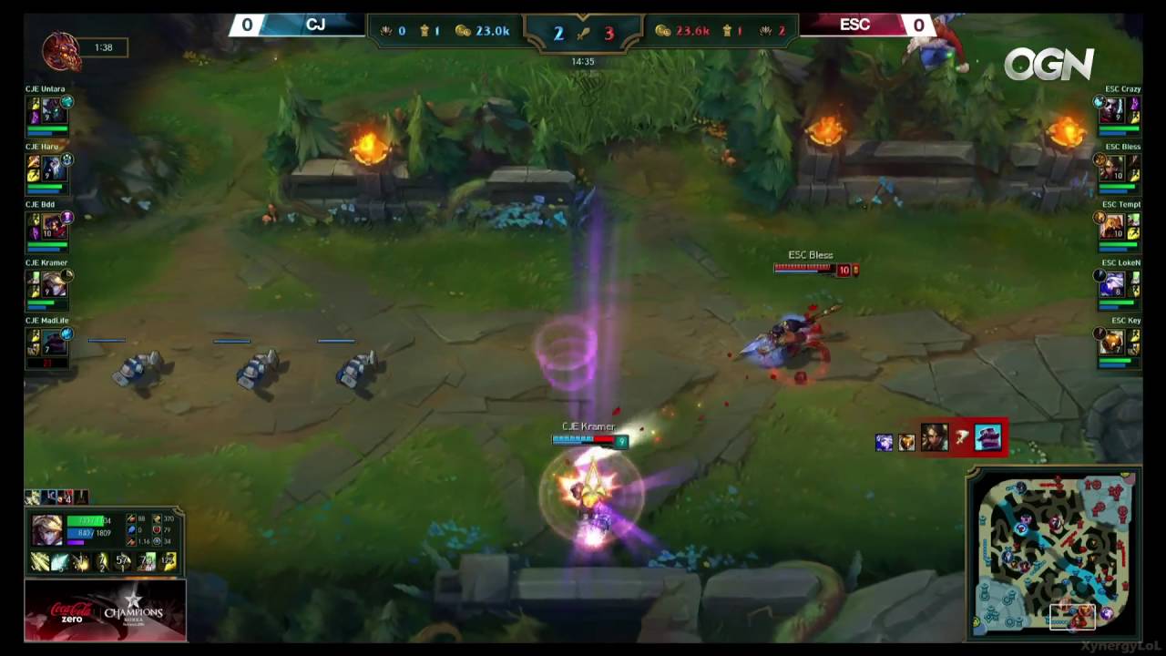 CJ vs ESC - Perfect CC Chain - League of Legends - YouTube