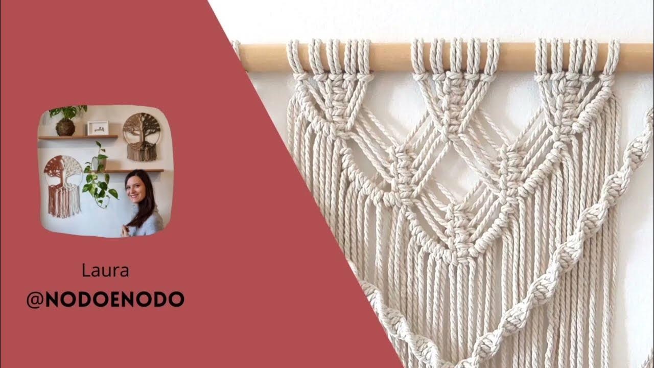 Macramè tutorial per principianti - pattern semplice - YouTube