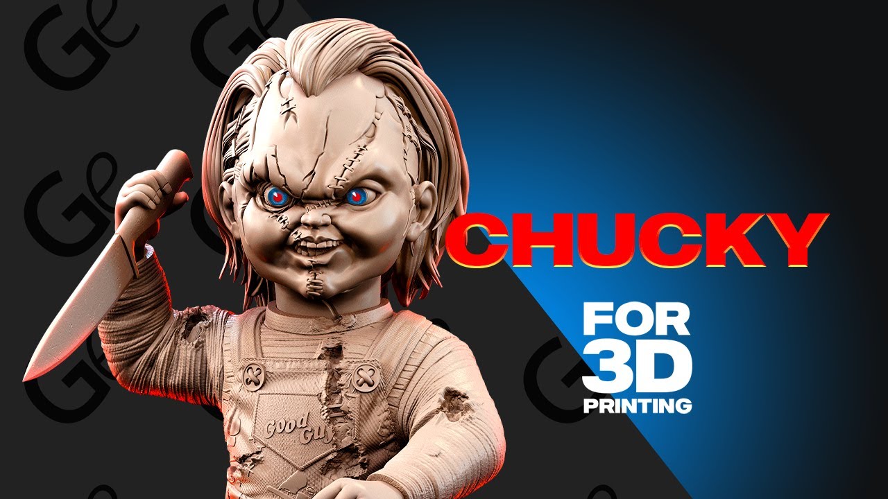 Chucky 3D Printing Figurine | Make Game Real - YouTube