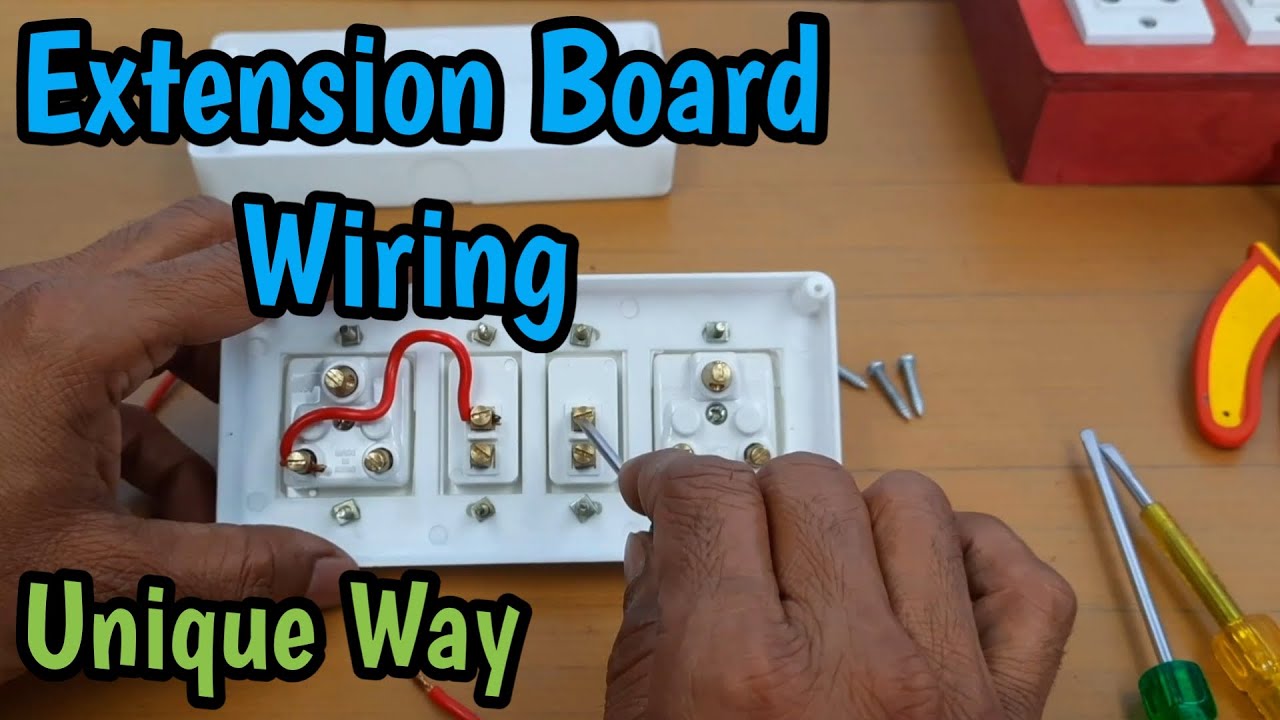 How to Make an Extension Box /Switch Board Wiring /Extension Board ...