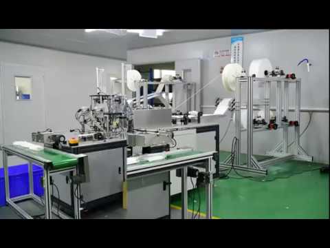 Fully automatic face mask production line - YouTube