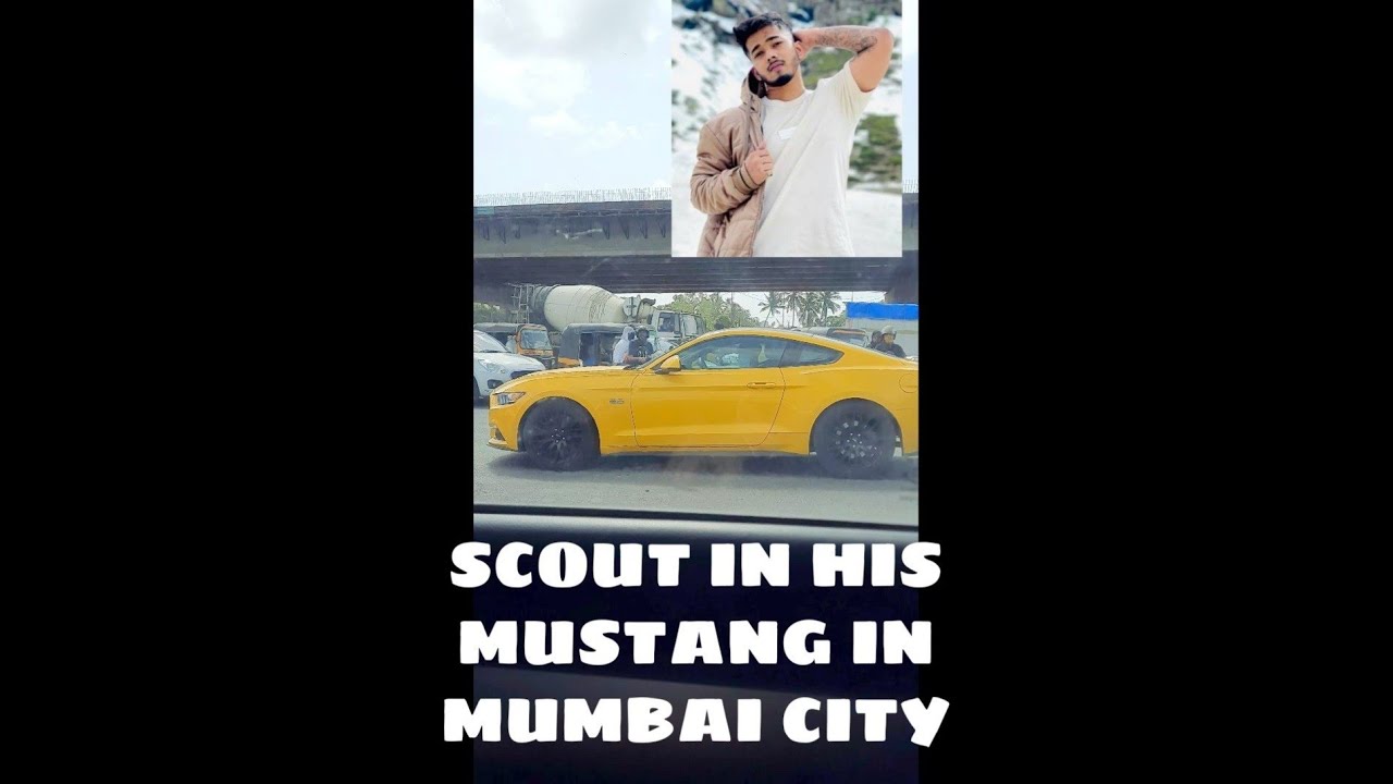 Scout op In his Mustang in Mumbai #scoutop #scout pro player #bgmi ...