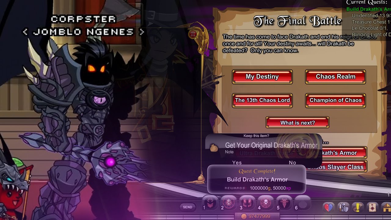 AKHIRNYA PUNYA ARMORNYA DRAKATH - AQW Indonesia - YouTube