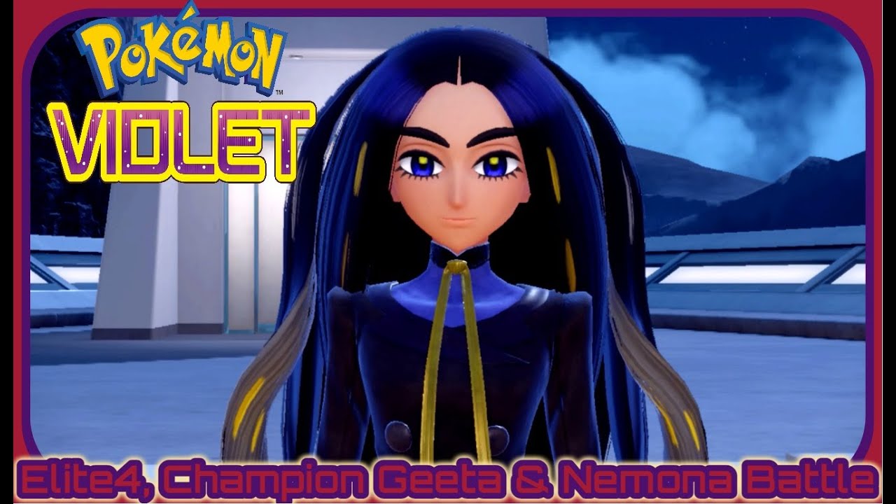 Pokemon Violet - Elite Four, Champion Geeta and Nemona Battle - YouTube