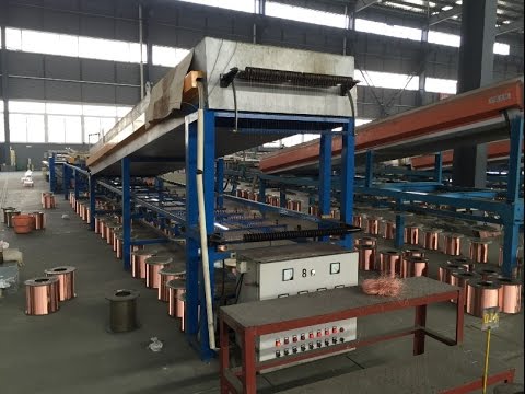 24DW Fine copper wire drawing machine & 40TH Copper wire offline ...