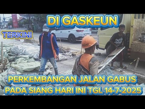 Terkini SIAP DI COR‼️ perkembangan jalan gabus pada siang hari ini ...