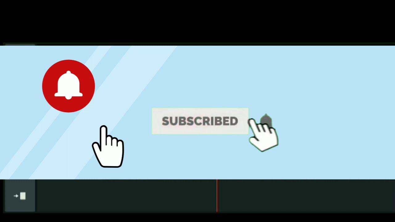 How to make a green screen sub button with kinemaster - YouTube