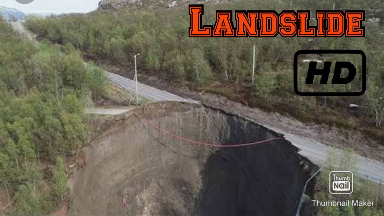 Massive landslide caught on camera 2020 - YouTube