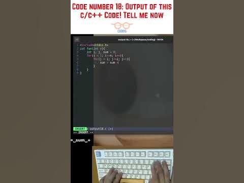 Code number 18: Output of this c/c++ program. Tell me now! #shorts #programming #coding #c - YouTube