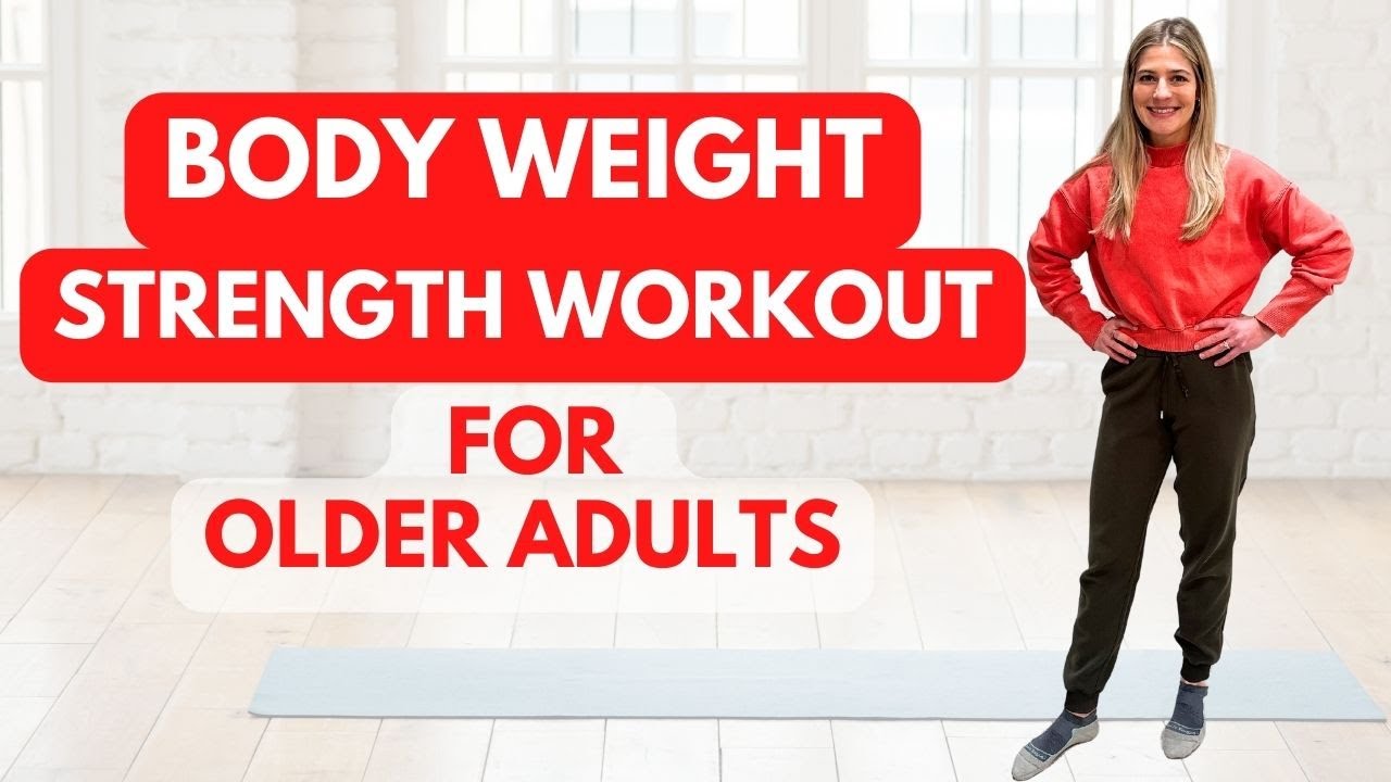 Body Weight Training Exercise Routine for Older Adults or Beginners ...