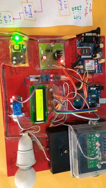 GPRS BASED PREPAID ENERGY METER WITH POWER THEFT DETECTION SYSTEM USING ARDUINO #school #science ...