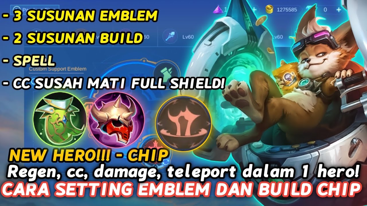 NEW HERO CHIP - SET BUILD CHIP TERSAKIT DAN TERKUAT 2024 | EMBLEM DAN BUILD CHIP TERSAKIT 2024 ...