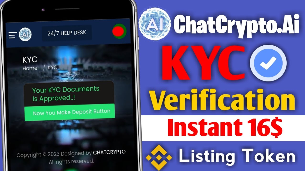 ChatCrypto.Ai KYC Update | ChatCrypto Full KYC Process | Instant 16$ Bonuse | CCAIT Airdrop ...