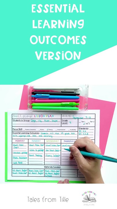 Intervention & Small Group Lesson Plan Templates (Essential Learning ...
