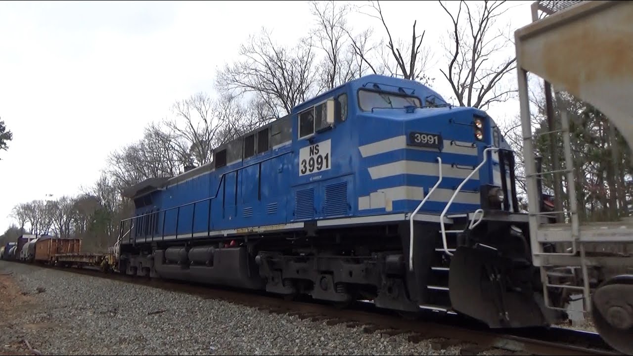 NS 154 Again (With Ex-Leaser DPU!) Thru Norcross, Georgia 1/7/2024 - YouTube