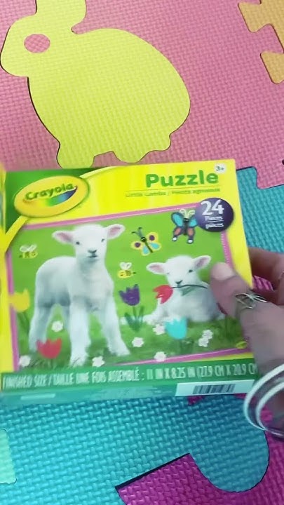 Unboxing Little 🐑Lambs🐑 Crayola 🖍️ Jigsaw 🧩 Puzzle #asmr #jigsawpuzzle ...