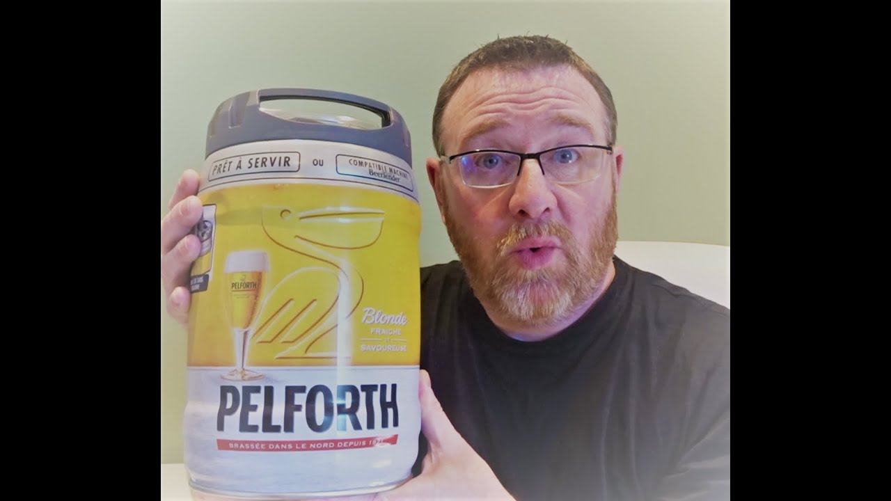 Pelforth Blonde Fresh Bier Review (Beer Monster Keg) - YouTube