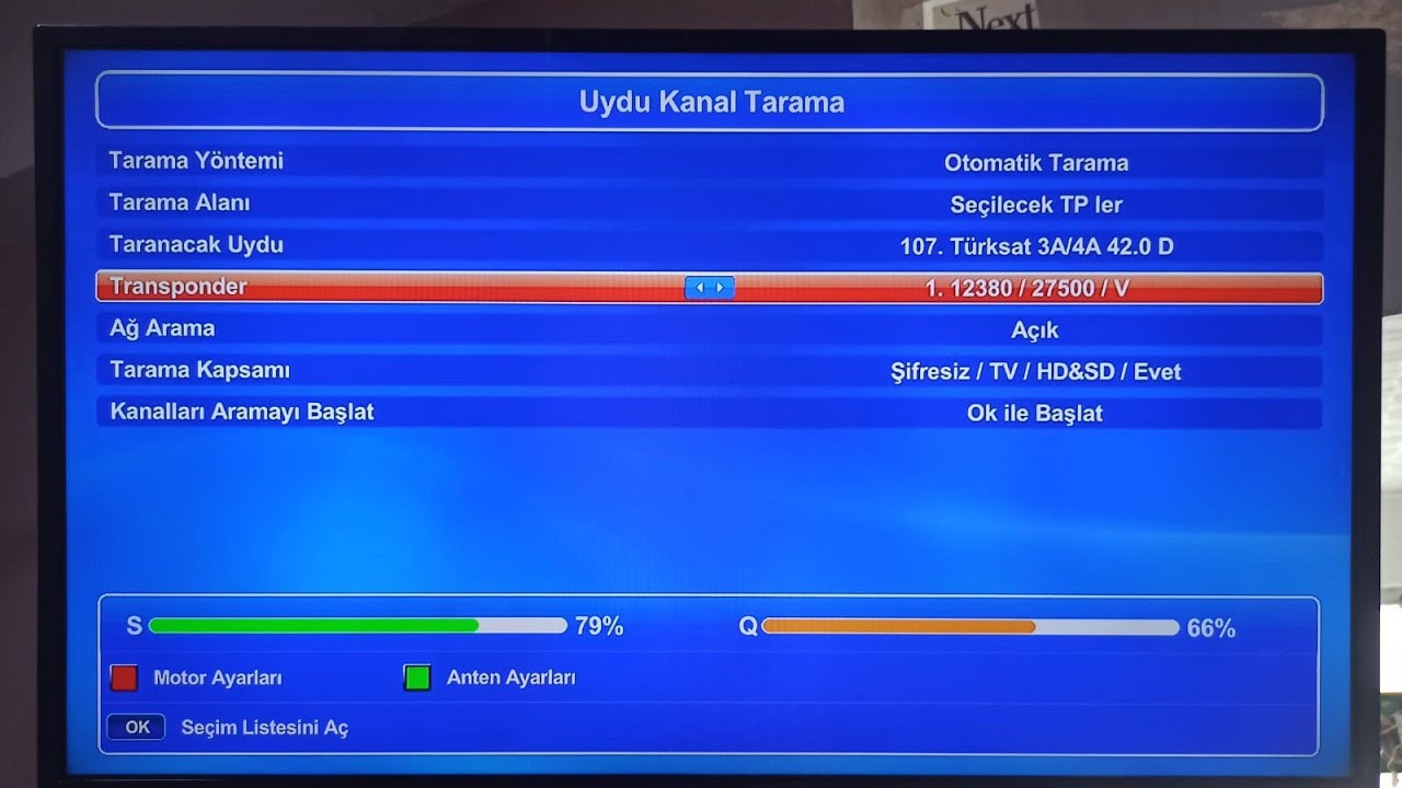 TÜRKSAT 4A OTOMATİK KANAL ARAMA FREKANSI 2022 2023 - YouTube