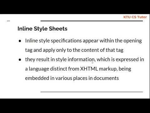 KTU CS368 Web Technologies|S6 CS|Module 3 Part 1|Cascading Style Sheets|Levels of CSS - YouTube