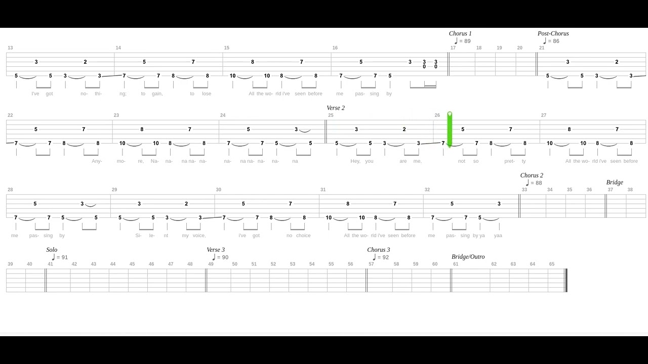 ATWA Tab by System of a Down + Guitar only + Guitar tab - YouTube