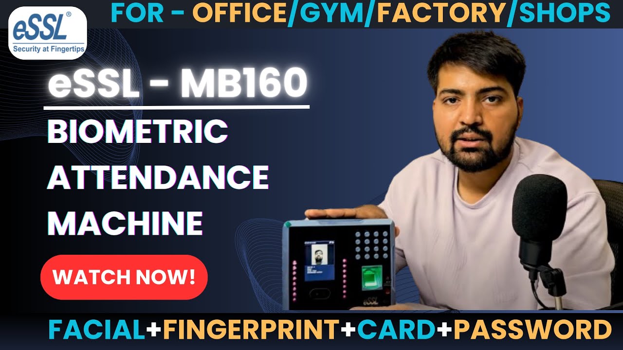 eSSL MB160 | Facial Attendance Machine | #unboxing #essl #offices # ...