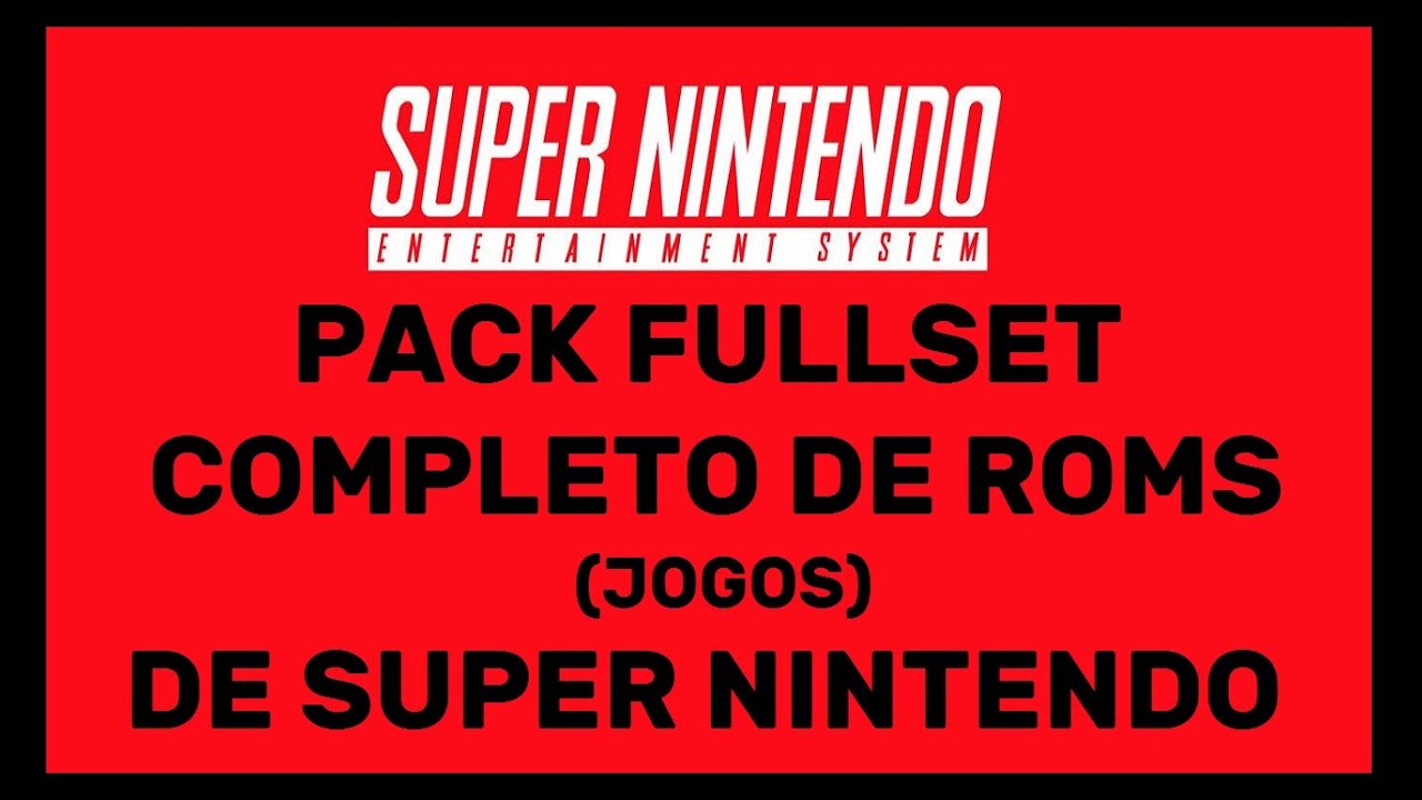 FULL SET COMPLETO SUPER NINTENDO - MAIS DE 1000 ROMS - YouTube