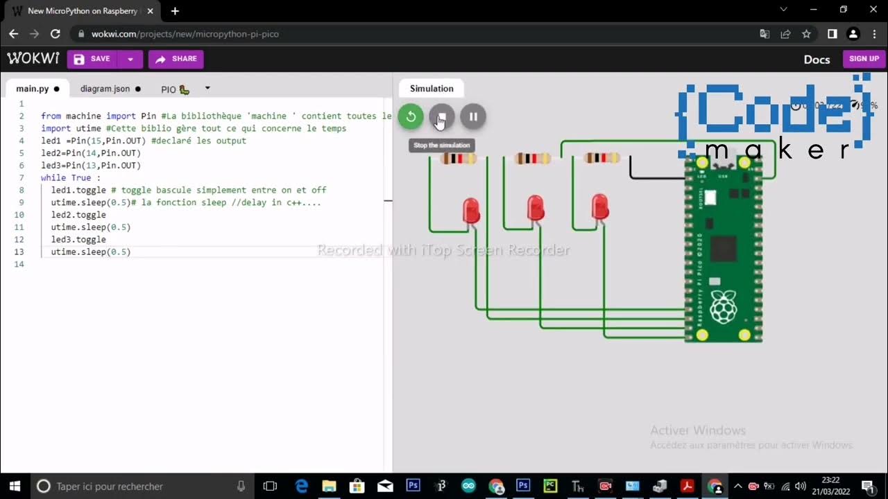 Apprendre à programmer la carte de développement " Raspberry pi Pico" avec " MicroPython" - YouTube