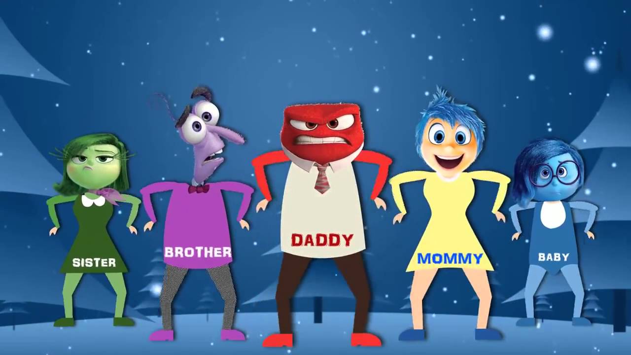 Inside Out Finger Family Christmas DANCE Songs | Nursery Rhyme From ...