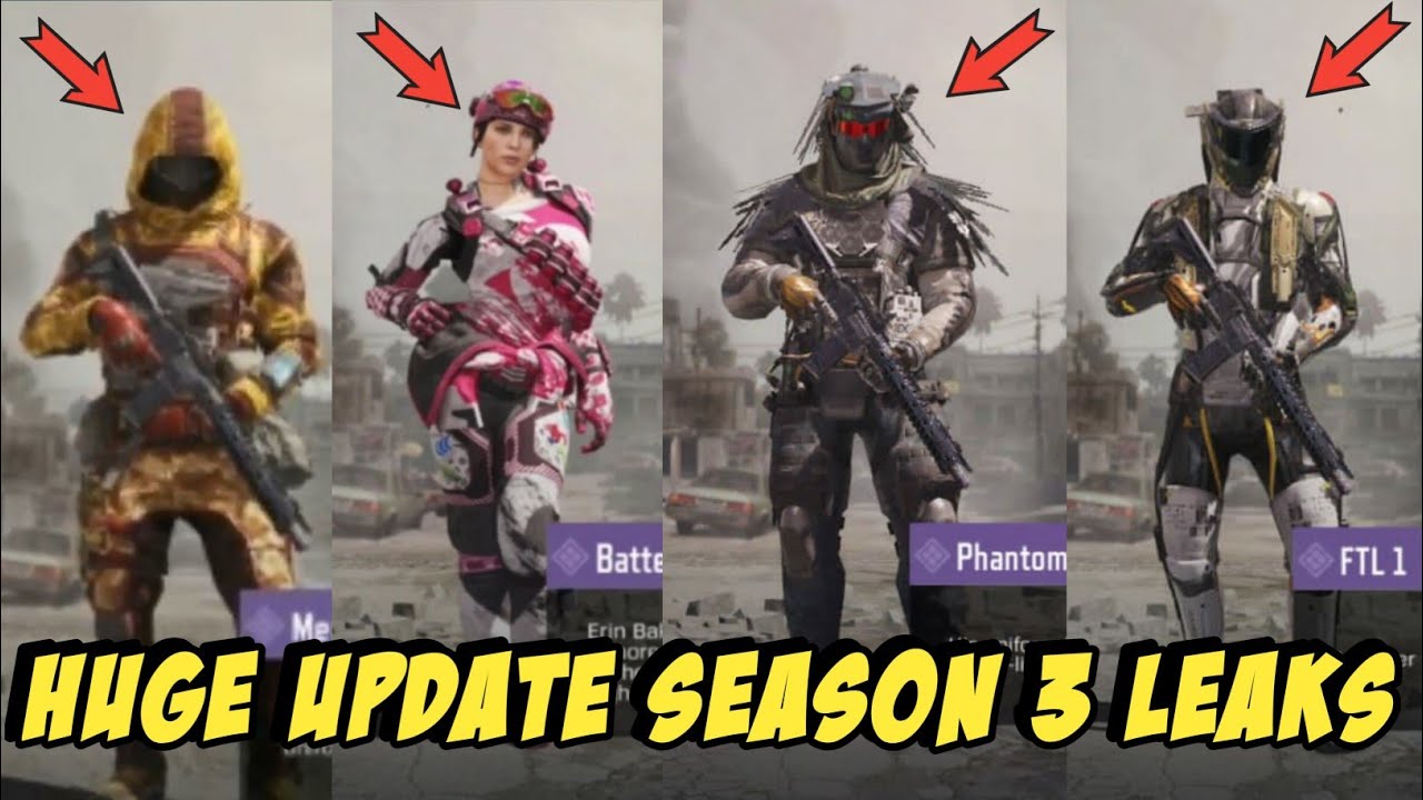 Legendary Guns & Character Skins Leaks Season 3 CALL OF DUTY MOBILE ...