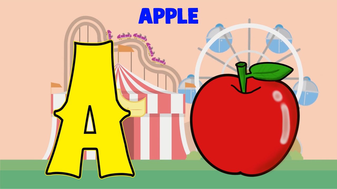 ABC Learning For Kindergarten | A to Z Words | Alphabets | Kids ABC ...