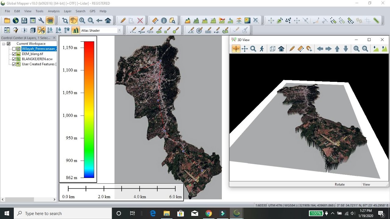 How To Make 3D On Global Mapper | Bang kEdan - YouTube