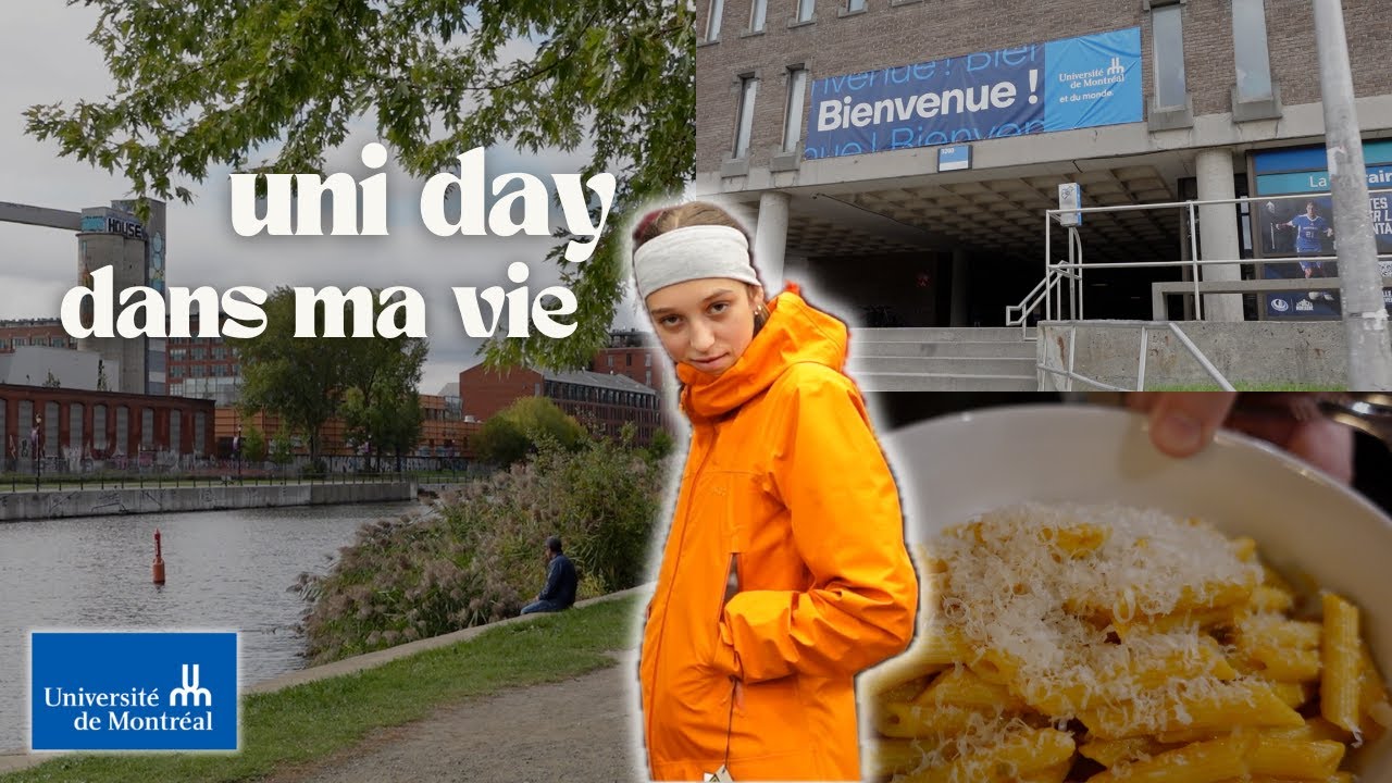 UNE JOURNÉE dans ma vie universitaire À MONTRÉAL - YouTube