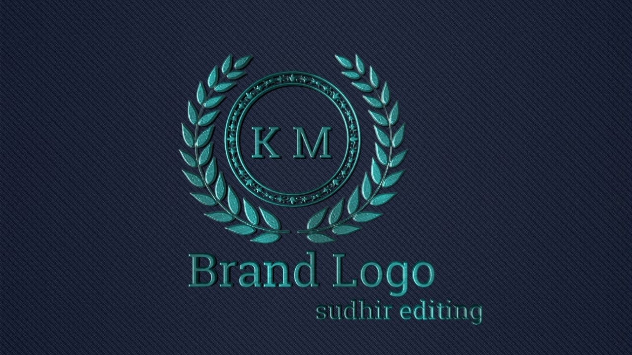 K M Brand Logo Design || How to Make Brand Logo design Pixellab ...