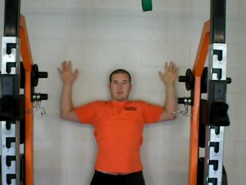 Wall Shoulder Press - YouTube