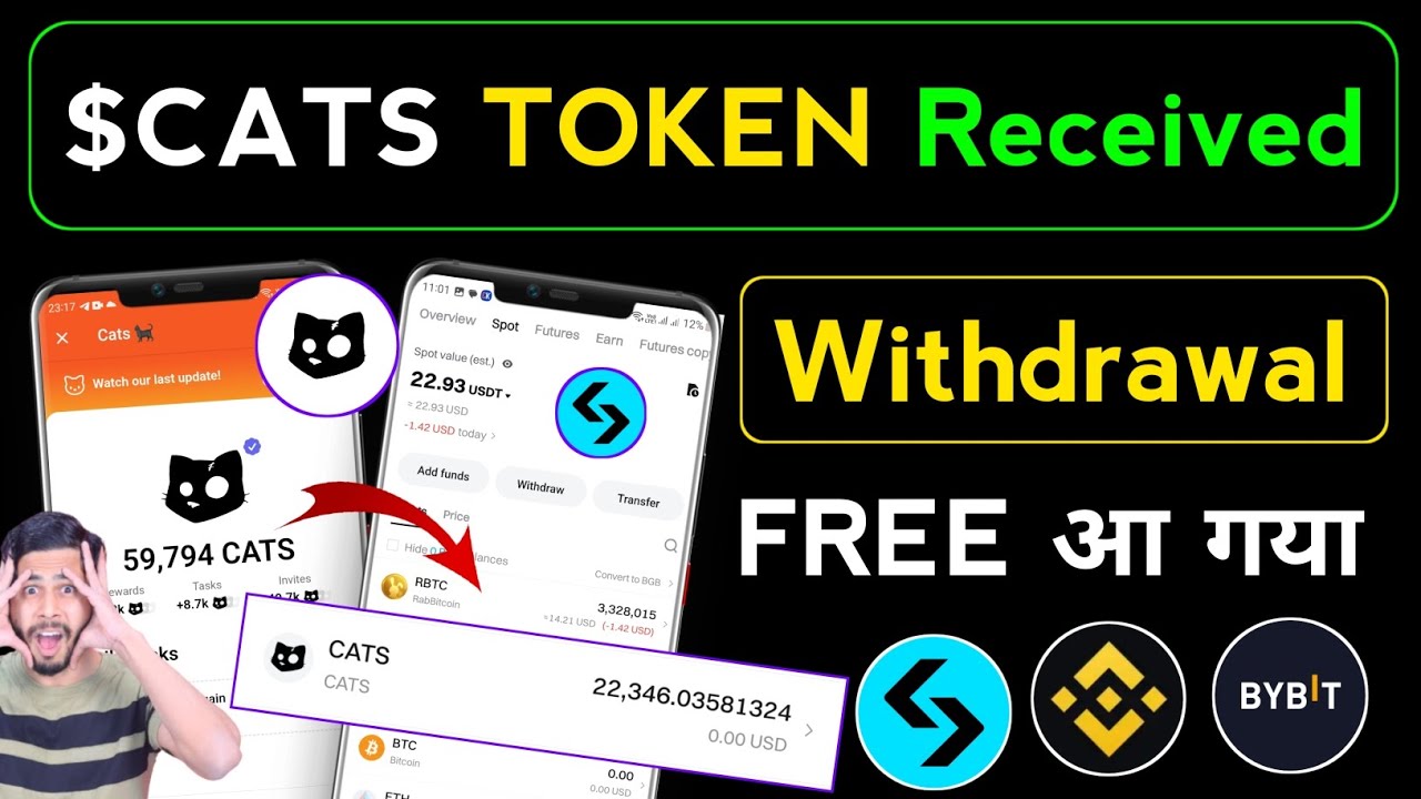 $CATS Airdrop Token Received in Bitget 🔥 cats airdrop withdrawal, cats ...
