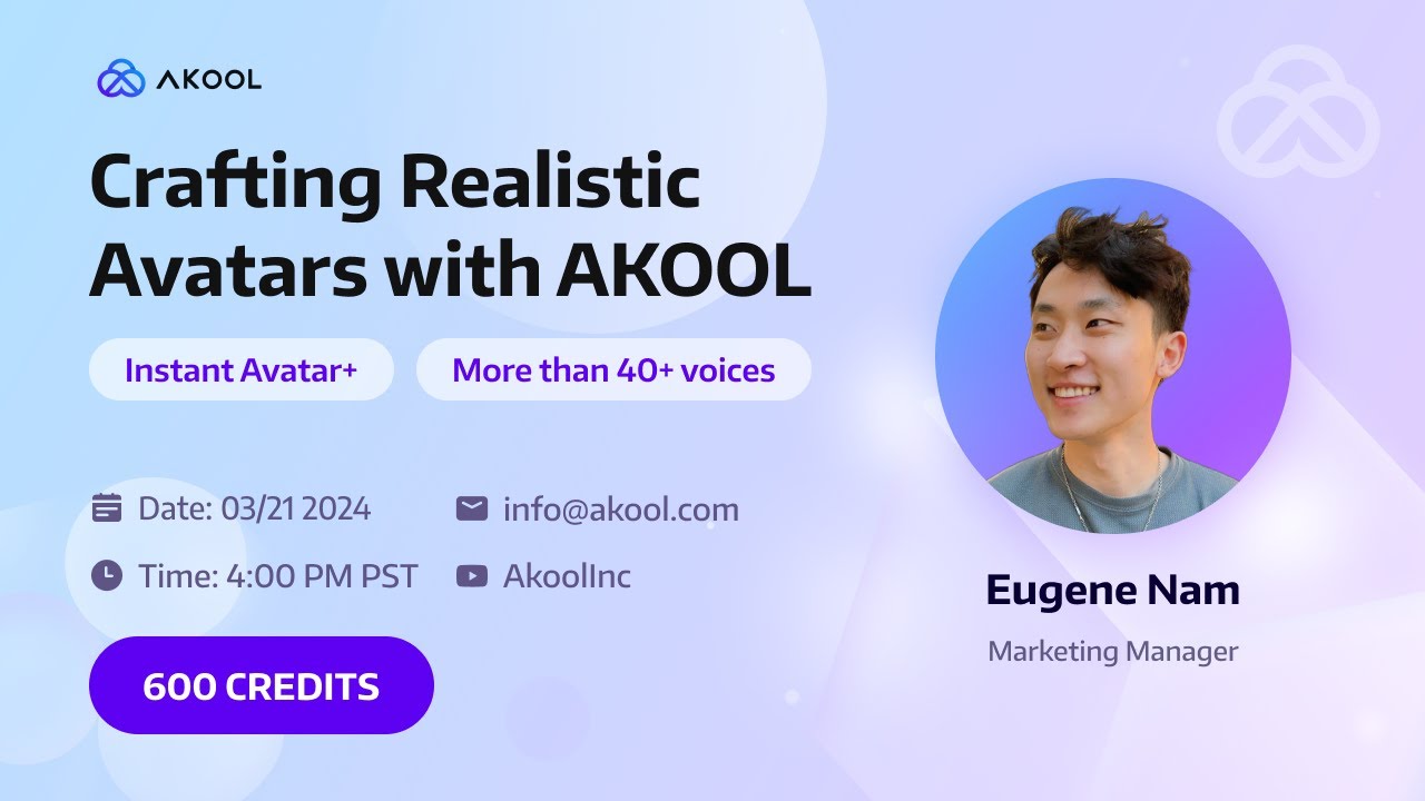 Crafting Realistic Avatars with AKOOL - YouTube