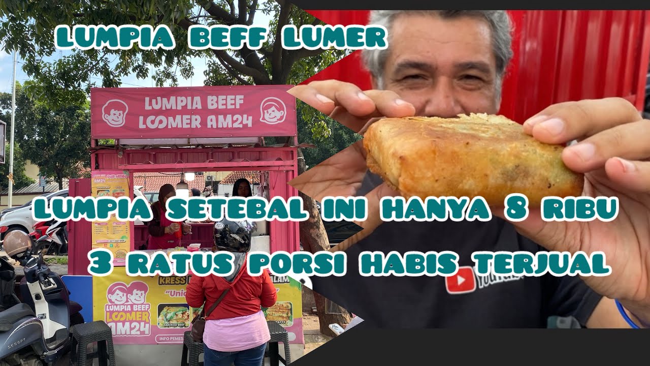 LUMPIA BEEF LUMER,HANYA 8 RIBUAN,3 RATUS PORSI HABIS TERJUAL - YouTube